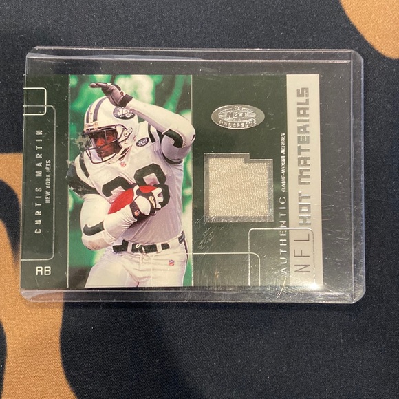 Other | Curtis Martin Authentic Game Worn Jersey Card | Poshmark